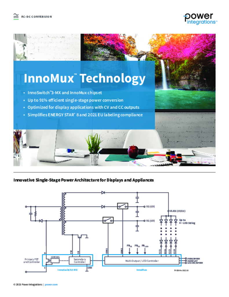 Product Flyer – InnoMux Chipset | Power Integrations, Inc.