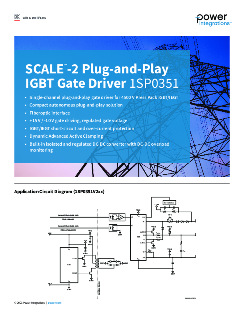 Product Flyer – 1SP0351 SCALE-2 Plug-and-Play Gate Driver | Power ...