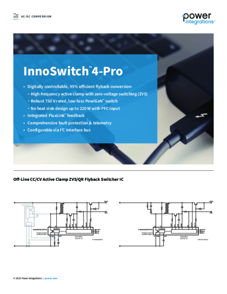 Product Flyer – InnoSwitch4-Pro | Power Integrations, Inc.