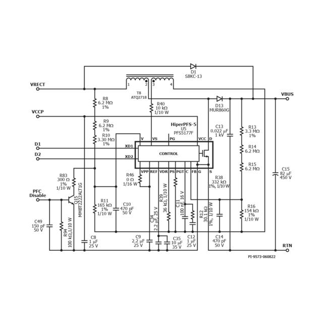 DER-966 - 140 W USB PD 3.1 Expanded Power Range Charger using PowiGaN-based InnoSwitch4-CZ ...