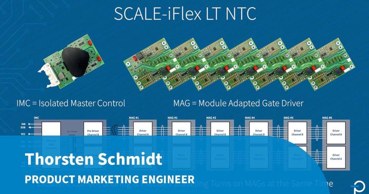 SCALE-iFlex LT NTC - IGBT/SiC Module Gate Drivers with Temperature Readout
